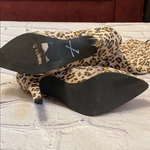 Colin Stuart | Shoes | Colin Stuart Heeled Animal Print Boots | Poshmark